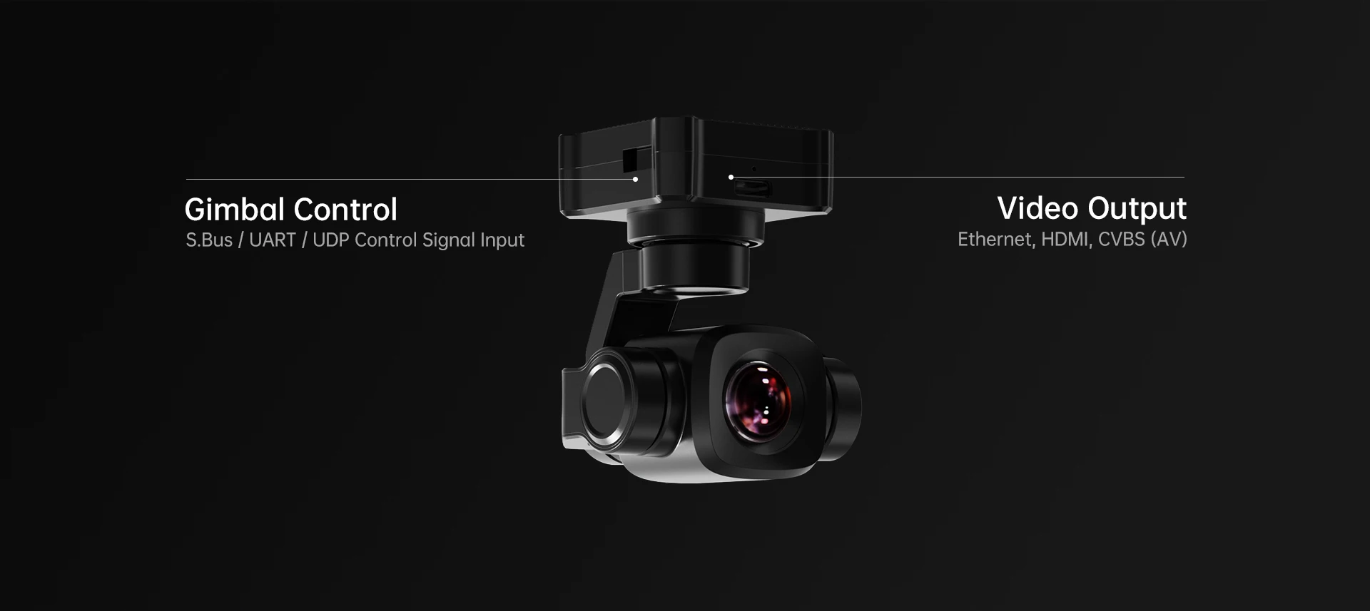 SIYI A8 Mini 4K 8MP Gimbal Kamera AI Akıllı Tanımlama ve Takip HDR ...