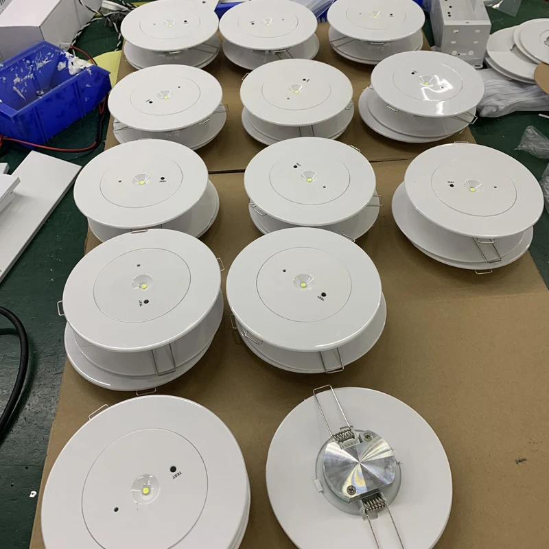 2W3H Ceiling Recessed LED Emergency Downlight UFO with Built-in Li-ion ...