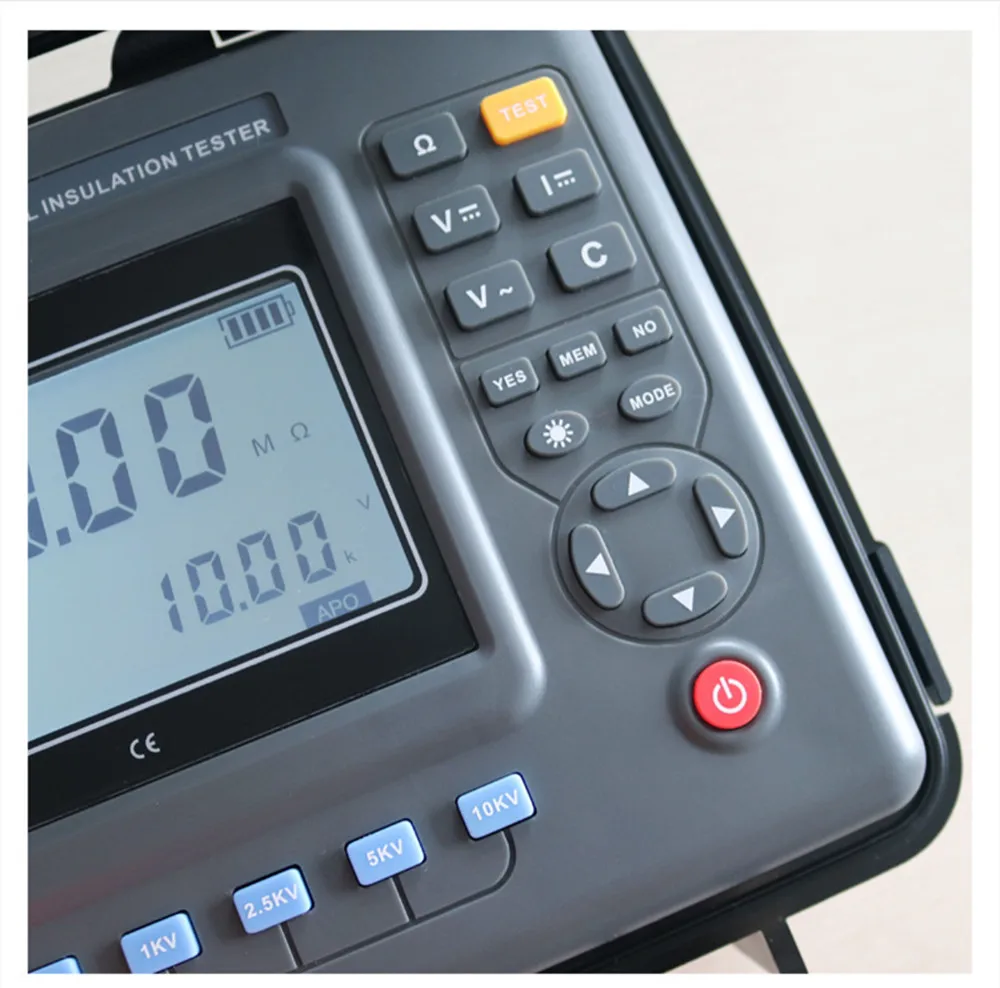 Upgraded Version 10kv Digital Megohmmeter Voltage Tester Ohm Meter ...
