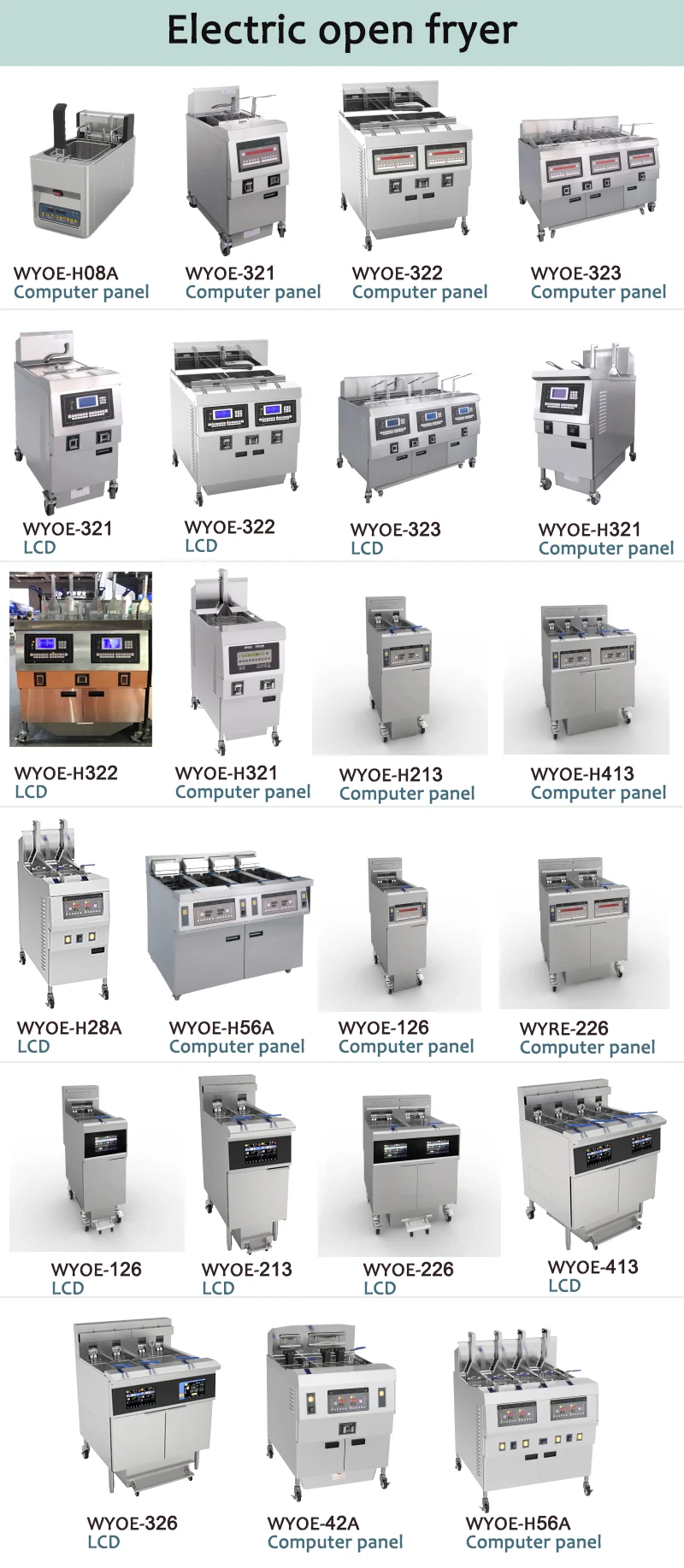 Burger King Equipment Kfc Chicken Pressure Fryer Machine Open Fryer ...