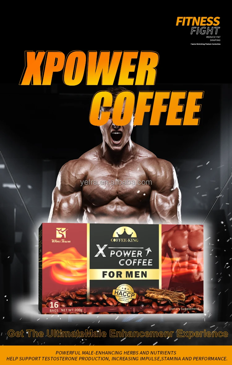 Man X Power Coffee Private Label Herbal Healthy Organic Herbs Instant ...