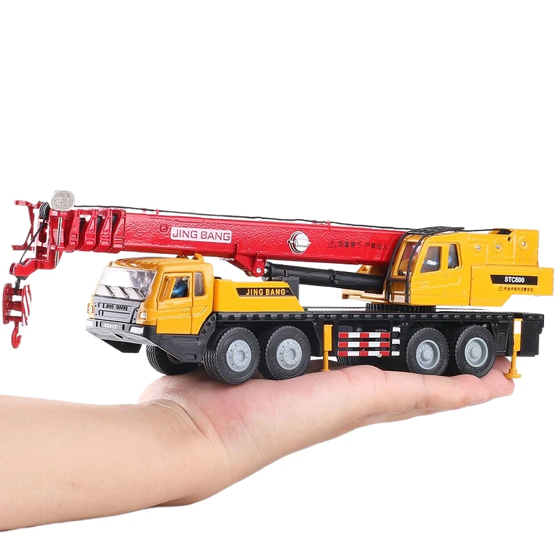 1:50 Scale Metal Crane Die Cast Model Toy 2 Colors Engineering Vehicle ...