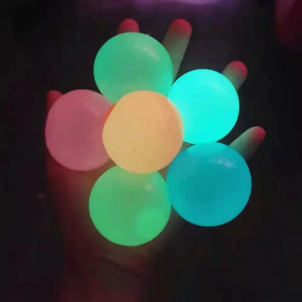 Cheap Luminous Ceiling Balls Glowing Sticky Balls Decompression Asmr ...