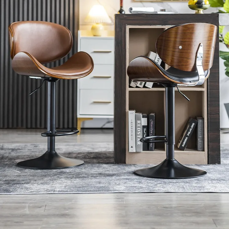 Home bar Counter Chair Adjustable and Rotating bar Chair Front Desk ...