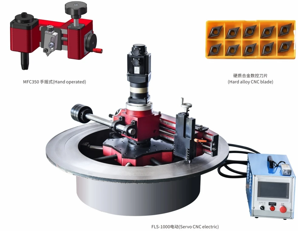 Inner Mounted Type FLP-610 Pneumatic Portable Flange Facing Machine for ...