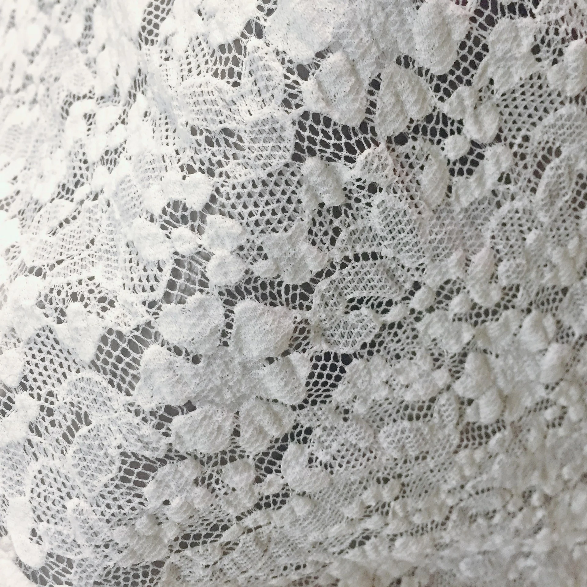 Wholesale 2024 New Pattern White Floral 90%nylon 10%spandex Stretchy ...