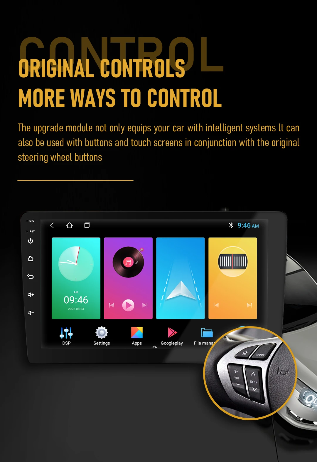 Universal T3l Android Car Radio Stereo 9 Inch 10 Inch Dsp Touch Screen ...