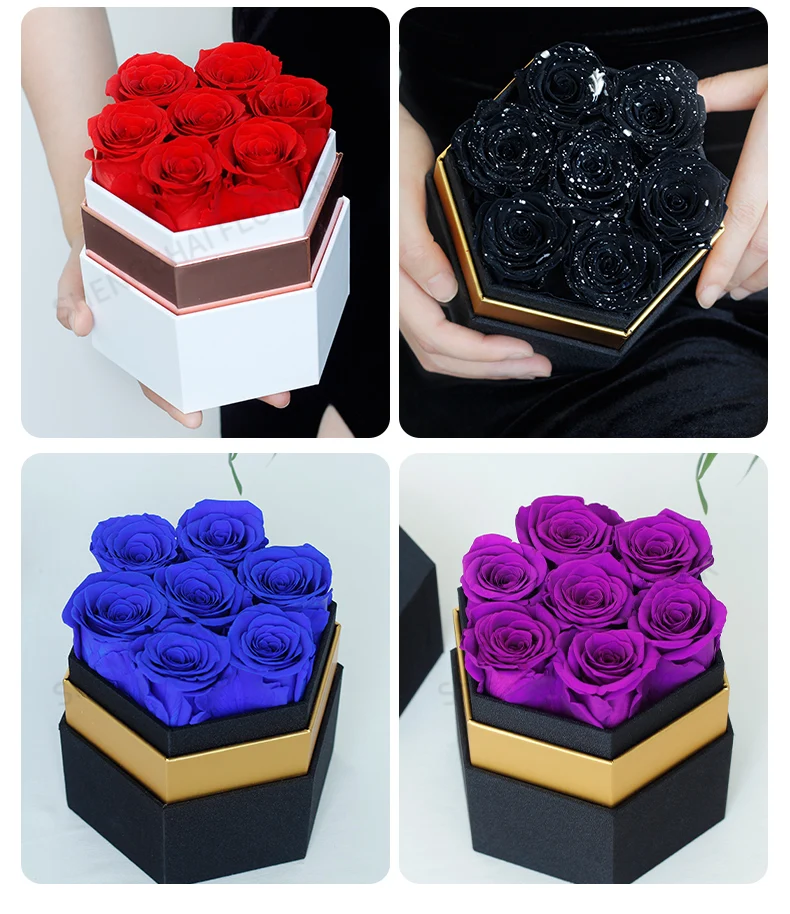 Wholesale Eternal Rose Box Set Preserved Roses Flower Love Flower in ...