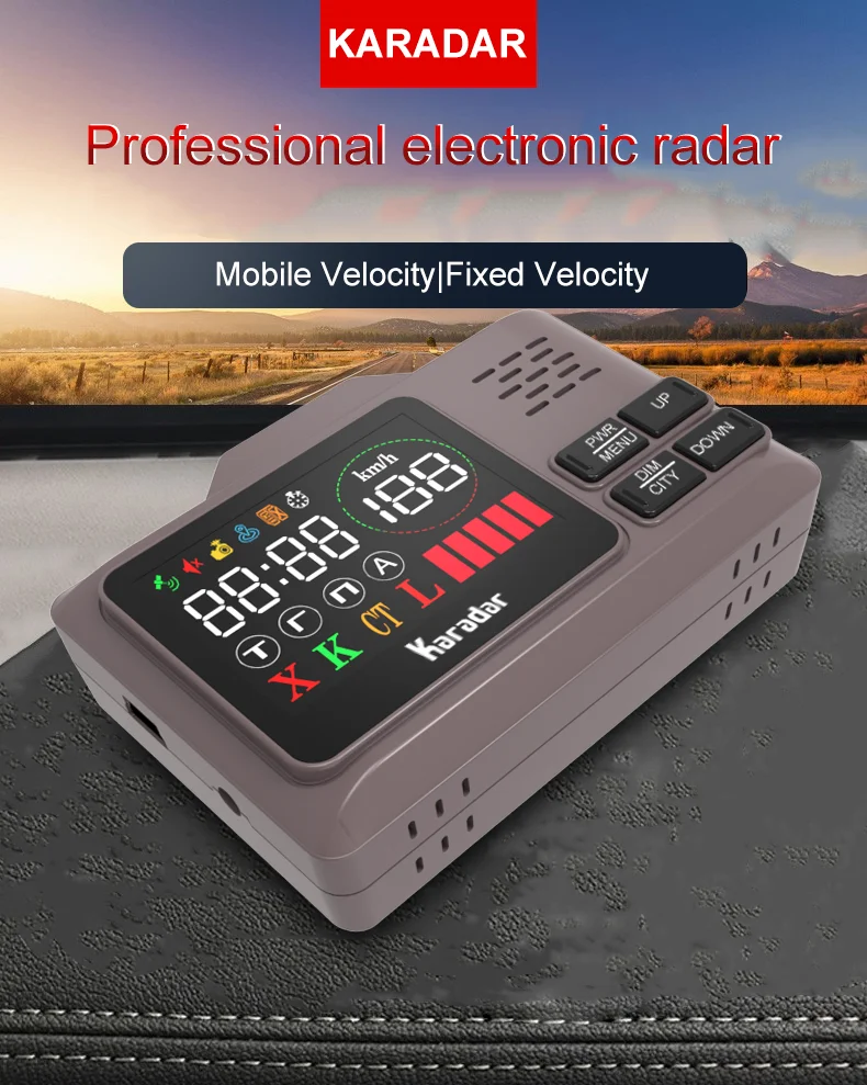 Karadar Pro980 Car Gps Signature Radar Detector Full Bands Anti Car ...