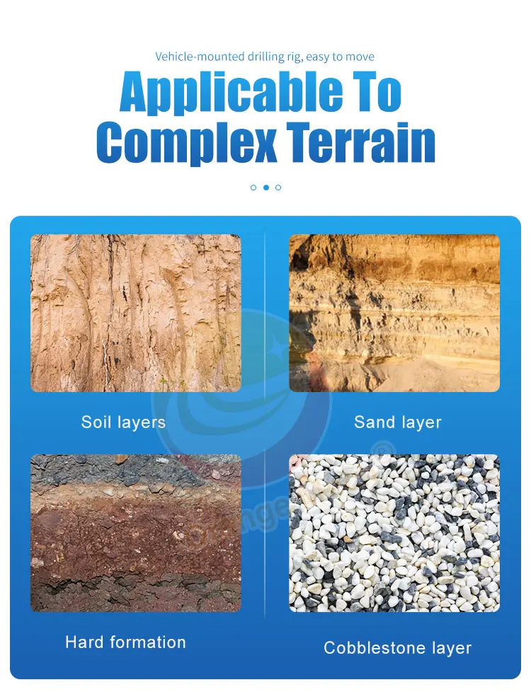 Geotechnical Drill Rig Tractor Mounted Rotary Water Well Drill Machine ...