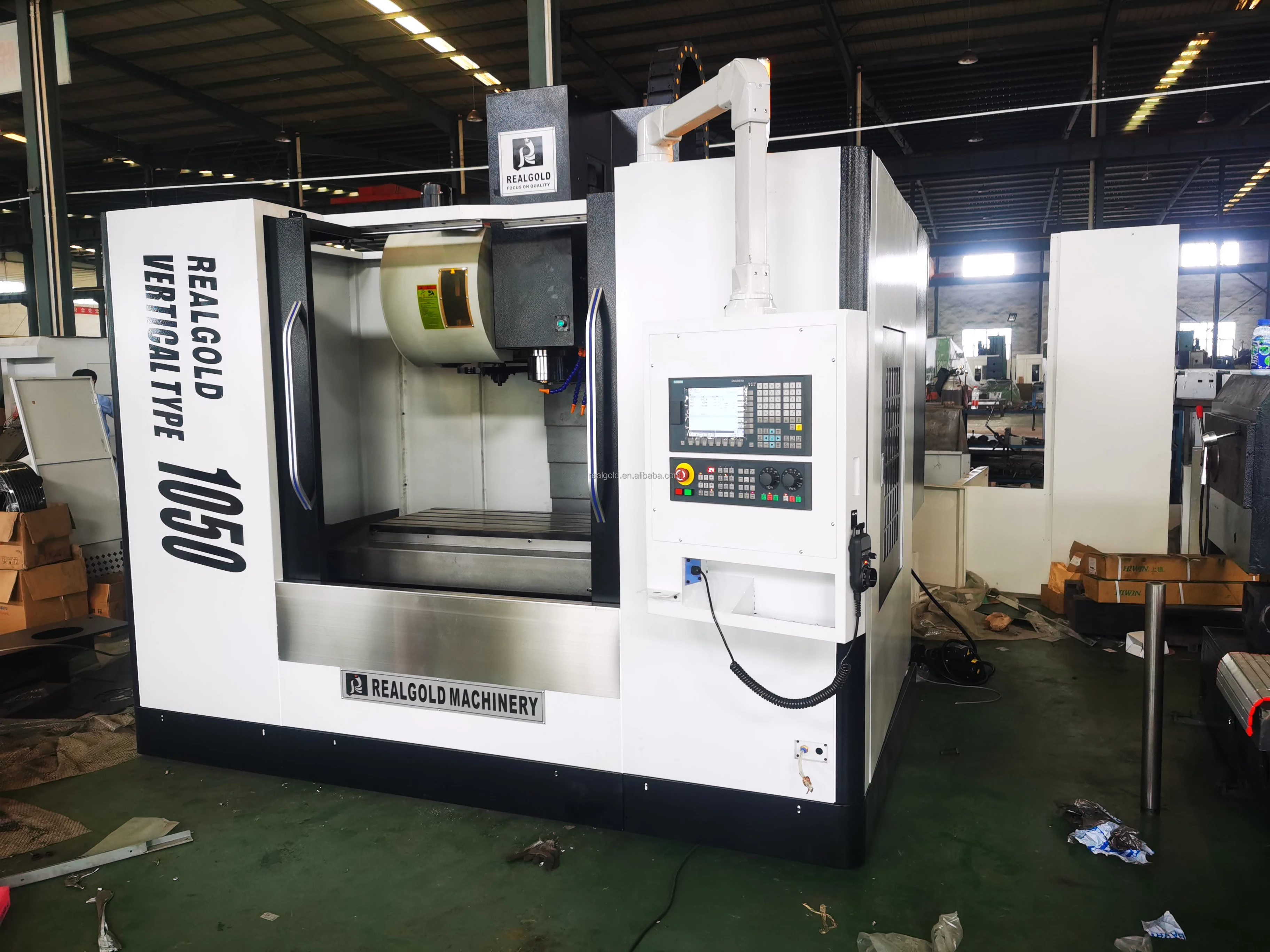 Vmc1050 Vertical Milling Machine Roller Linear Guide Siemens Controller ...