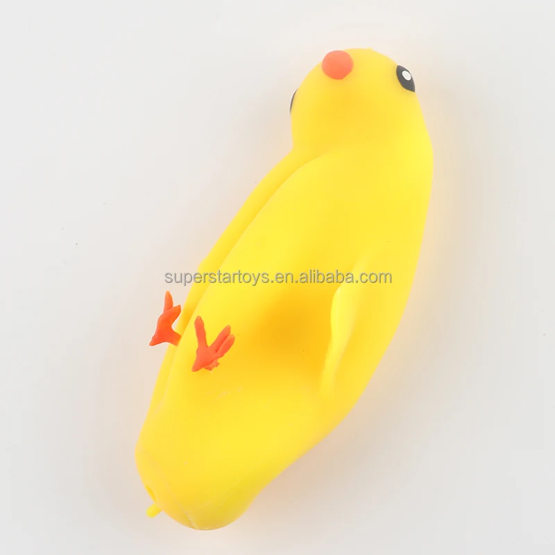 Squeeze Cute Chicken Toy Sand Filled Stretchy Sensory Yellow Chicken ...