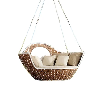 Round Rattan Outdoor Bed Outdoor Hanging Swing - Buy Round Rattan ...