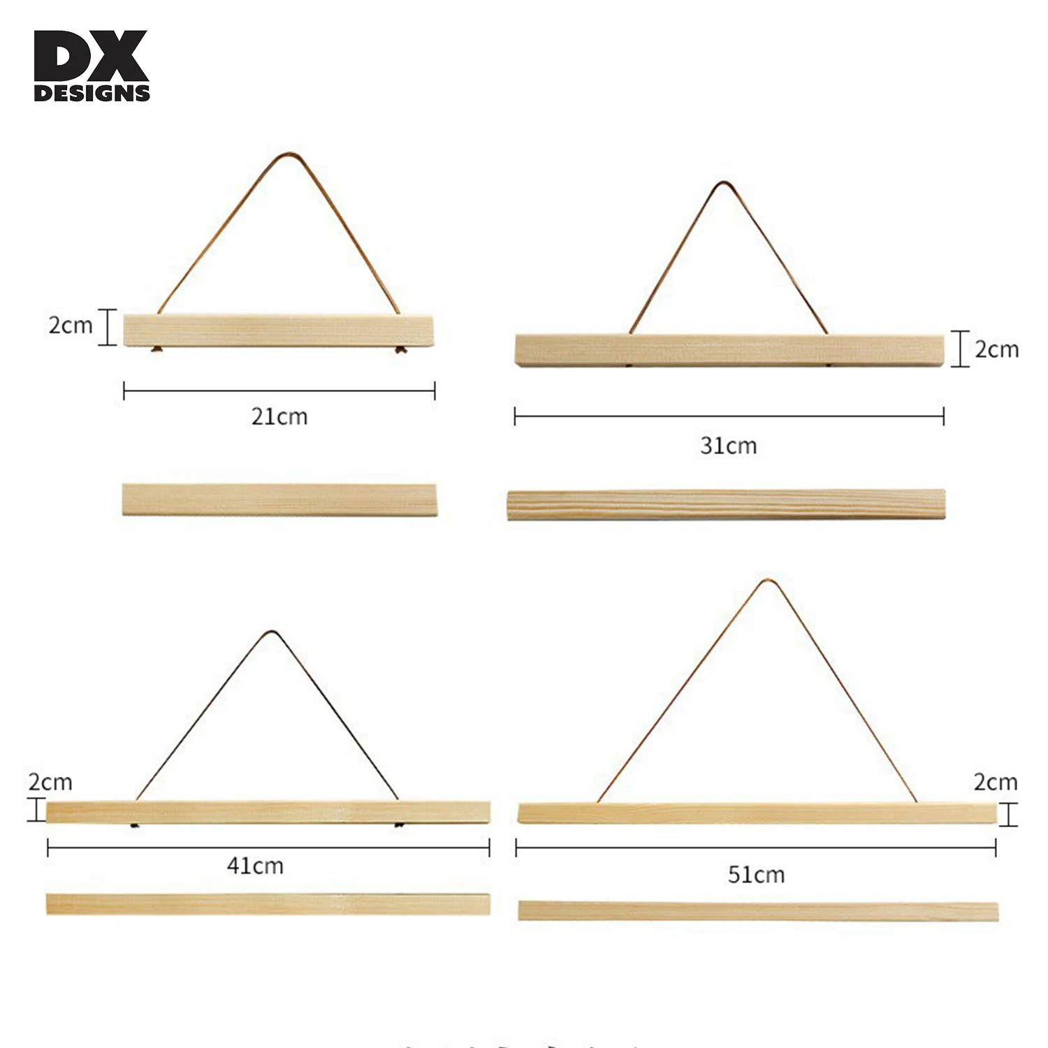 DX Designs Printed Wooden Poster Hanger Frame Type Painting Surface for ...