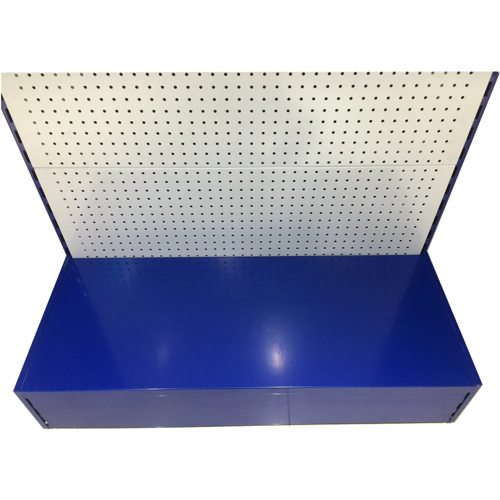 Free Standing Metal Pegboard Display Rack Freely Movable Retail Store ...