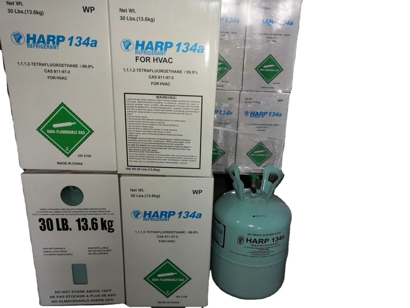 Harp Refrigerant Gas R134a - Buy Harp Refrigerant,Harp 134a,Refrigerant ...