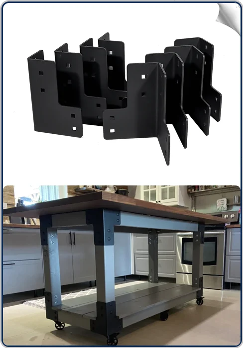 Workbench Brackets Steel Table Corner Brackets Right Angle Adding ...