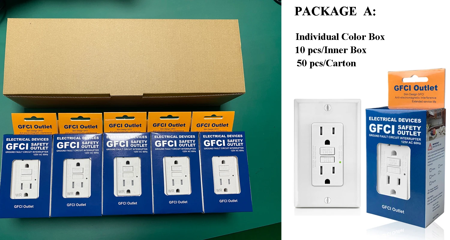 Gw 15a 125v美国ul 15 Tr Wr Gfci Nema篡改 & 耐候插座，具有自检功能 - Buy Ul 15 Tr Wr ...