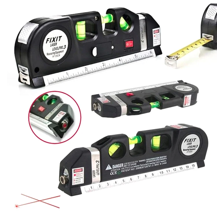 Multipurpose Vertical With Metric Rulers 8ft/2.5m Standard Cross Line ...