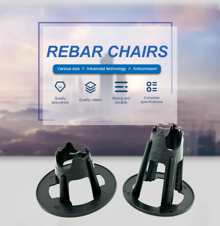 Reinforcing Concrete Plastic Rebar Chair Spacer - Buy Plastic Rebar ...