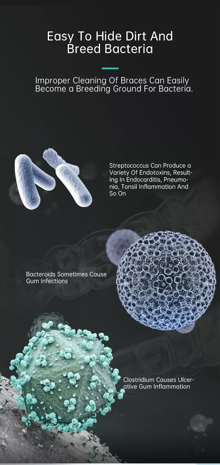 Eraclean Mini Dental Sonic Machine - Portable Ultrasonic Cleaner