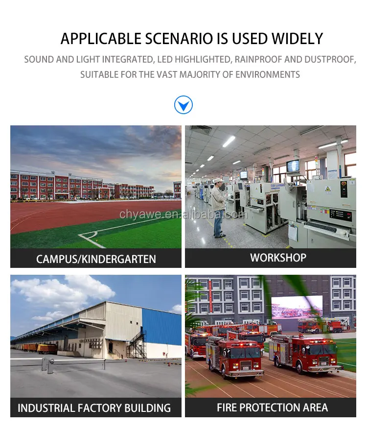 Audible And Visual Alarm Tbg-90 Ip67 120db Intrusion Emergency Siren ...