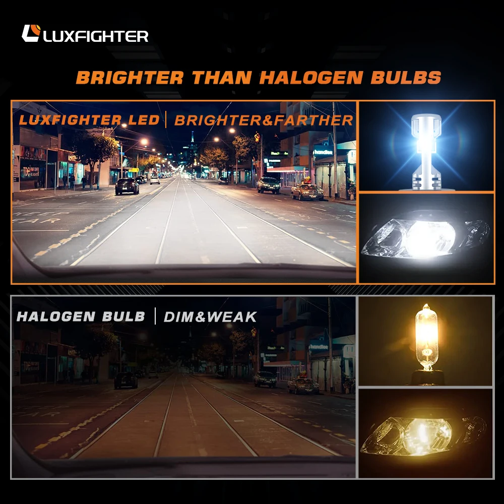 Luxfighter Single& Dual Beam Car Led Headlight Super Bright Chip R4 ...