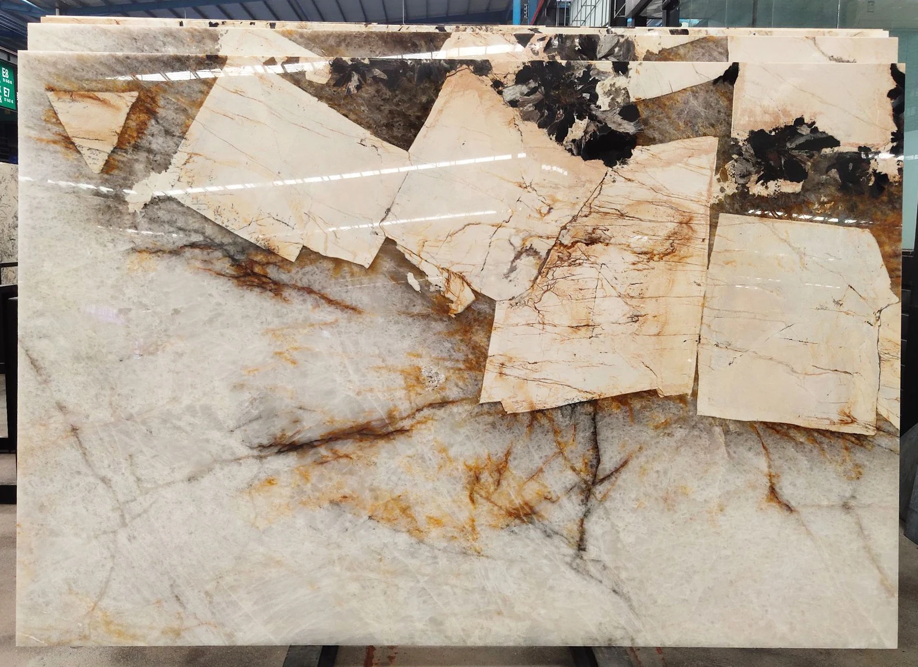 Brazilian Patagonia Natural Marble Slab - Luxurious Decor
