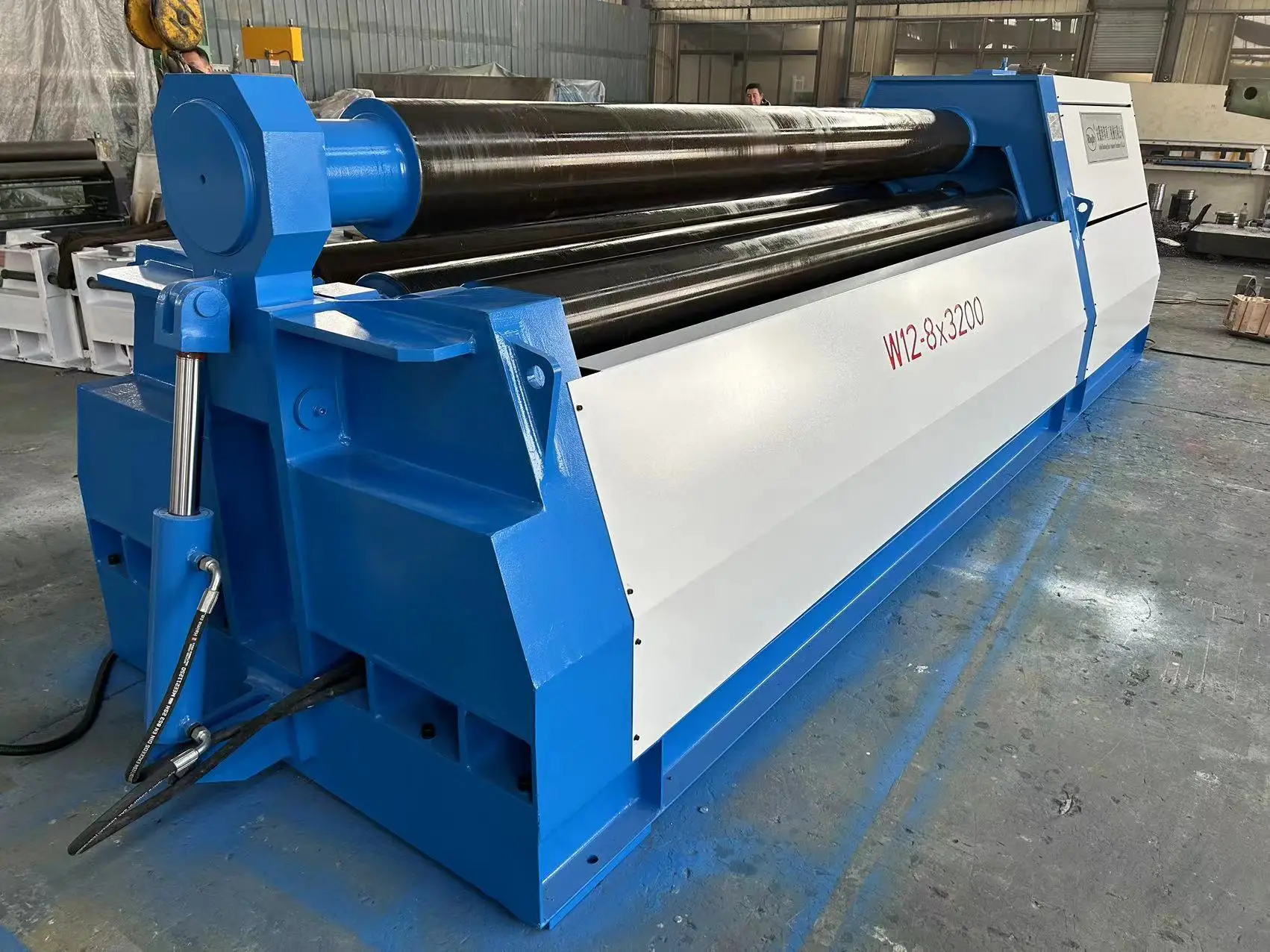 W12 4 Roller Hydraulic Plate Rolling Machine Bending Roll Machine For ...