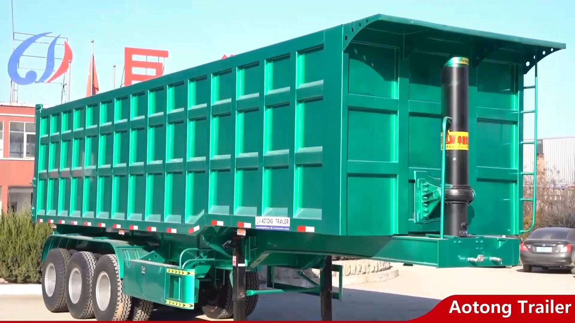 4 Axles 100 Tons Tipper Trailer Side Dump Truck Semi Trailers - Buy ...