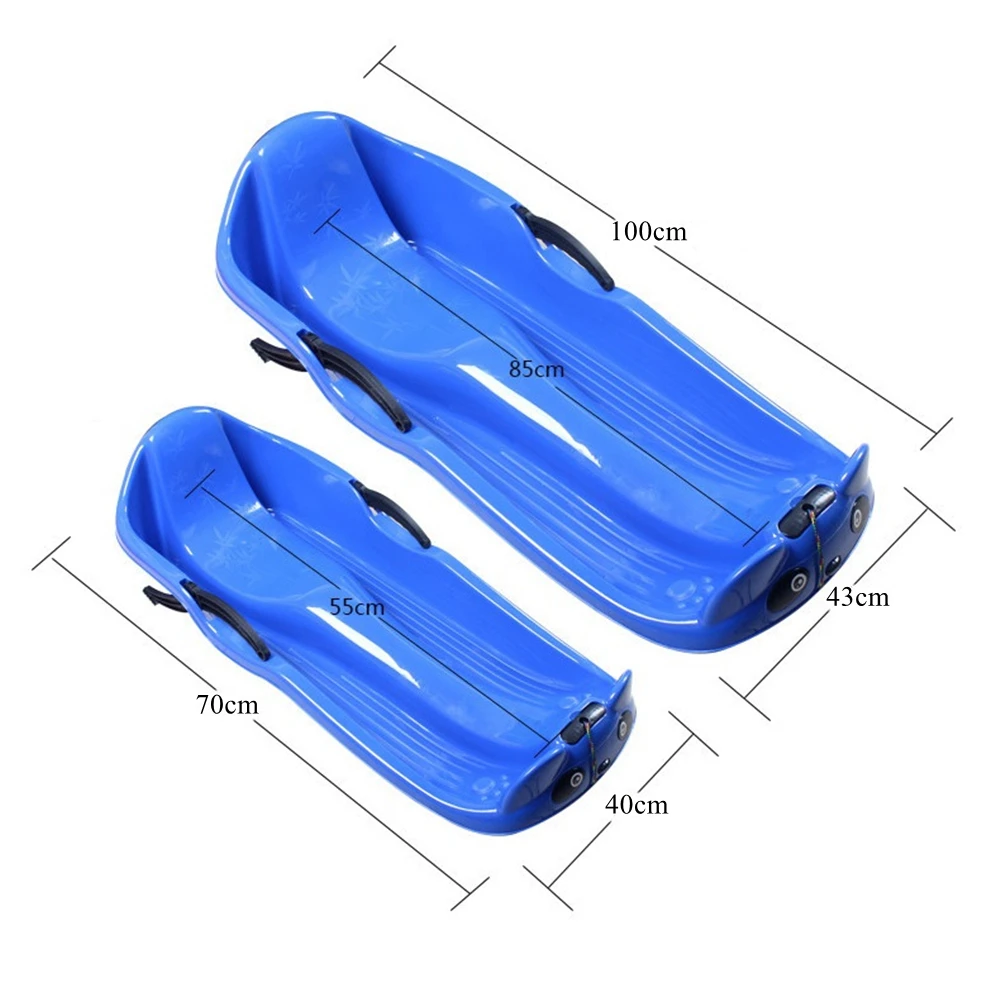 Plastic Kids Snow Sled Downhill Sleigh Sand Skiing Grass Toboggan - Buy ...