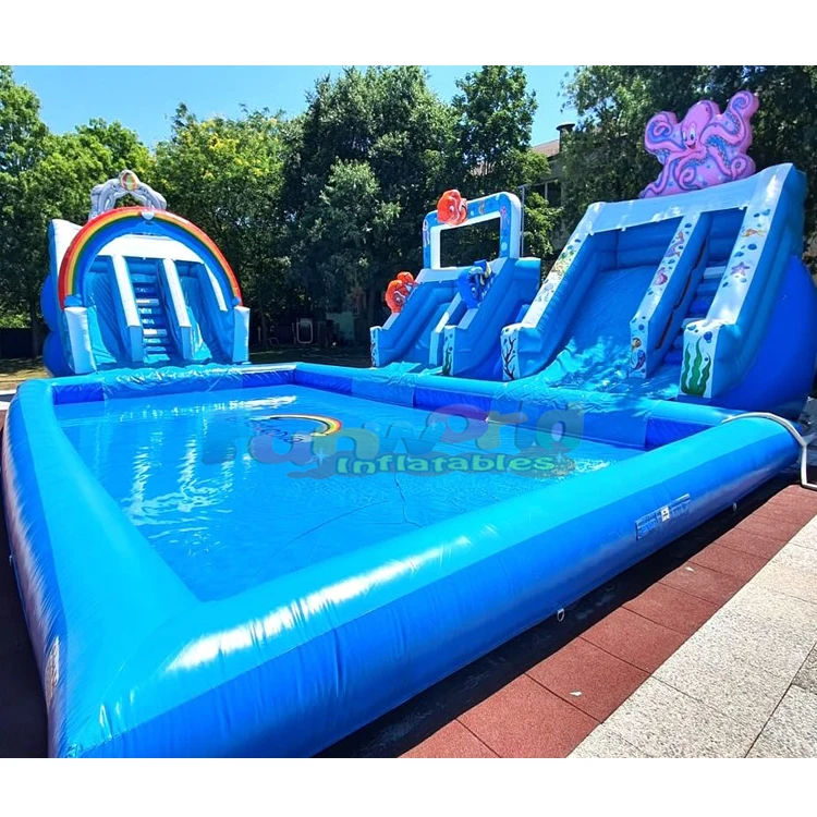 Giant Kids Bounce House Slide Parque Acuatico Inflable Para Ninos ...