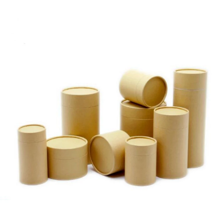 Custom Recyclable Waterproof Round Cylinder Cardboard Cream ...