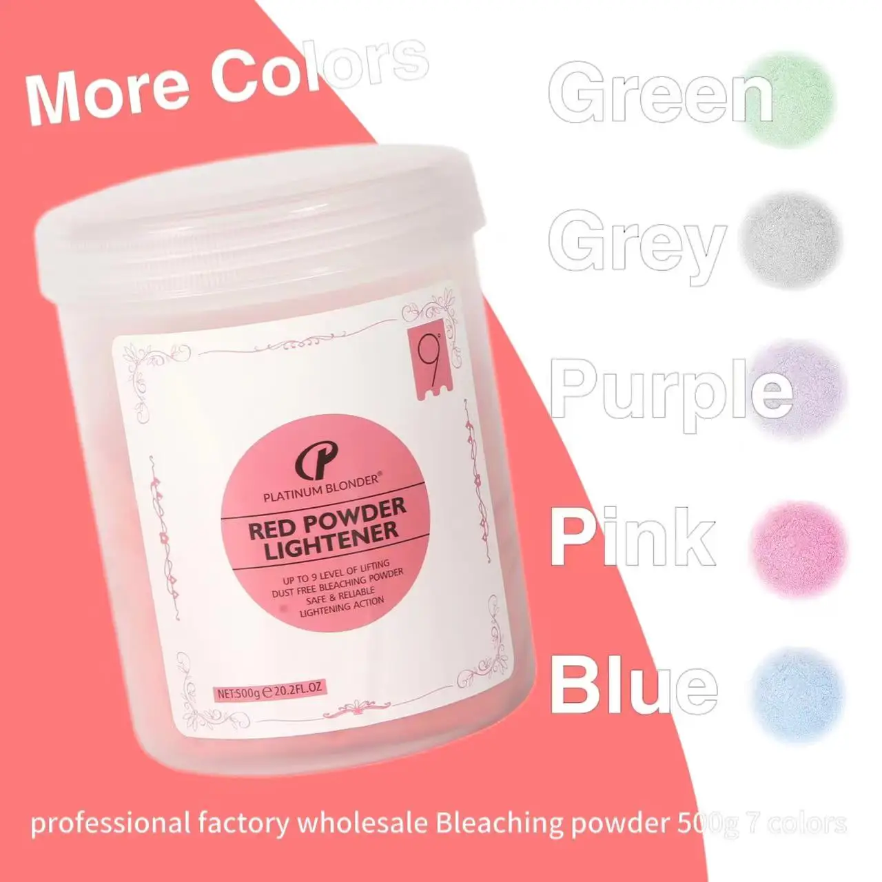 Factory 500g Oem Platinum Blonder Top Quality Faded Hair Color ...