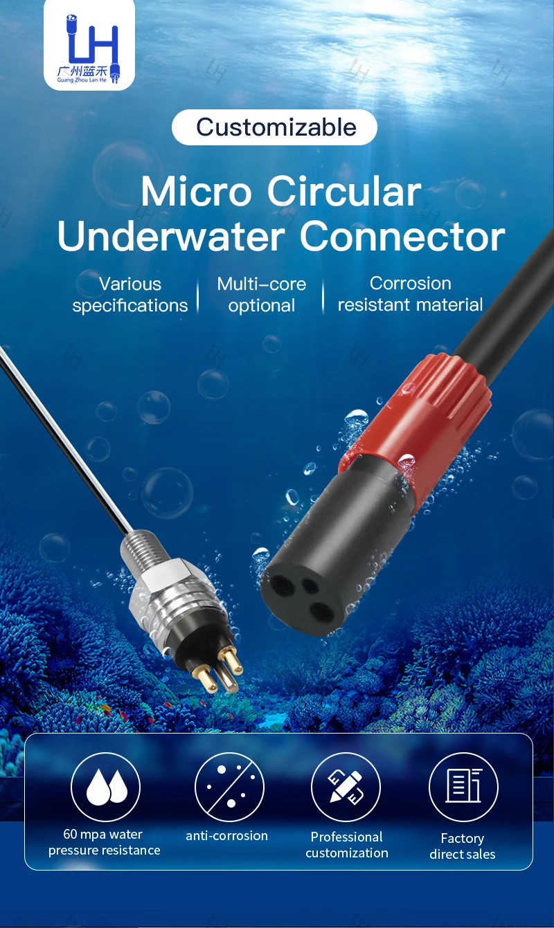 Micro 2 Pin Male Waterproof Plug Subconn Bulkhead Connectors MCBH2MSS ...