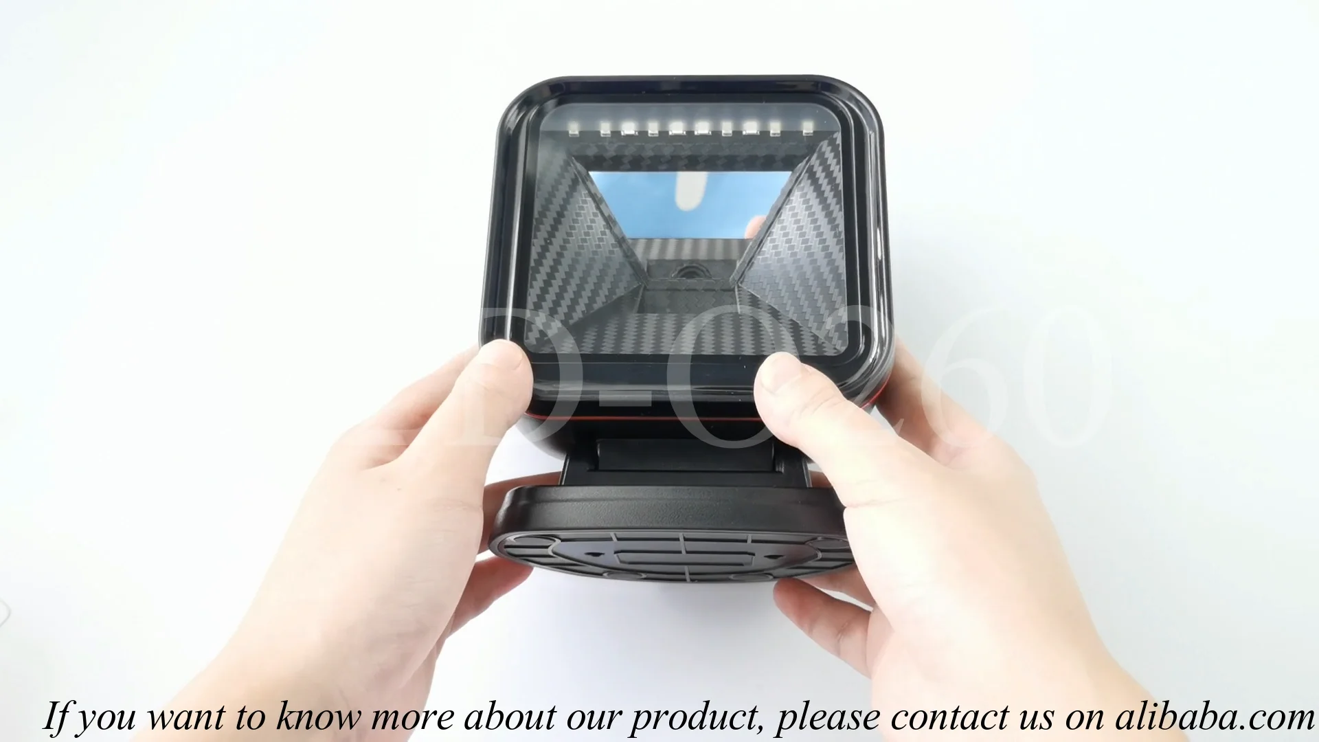 For Supermarket Platform Hands Free Barcode Scanner Qr Bar Code Desktop ...