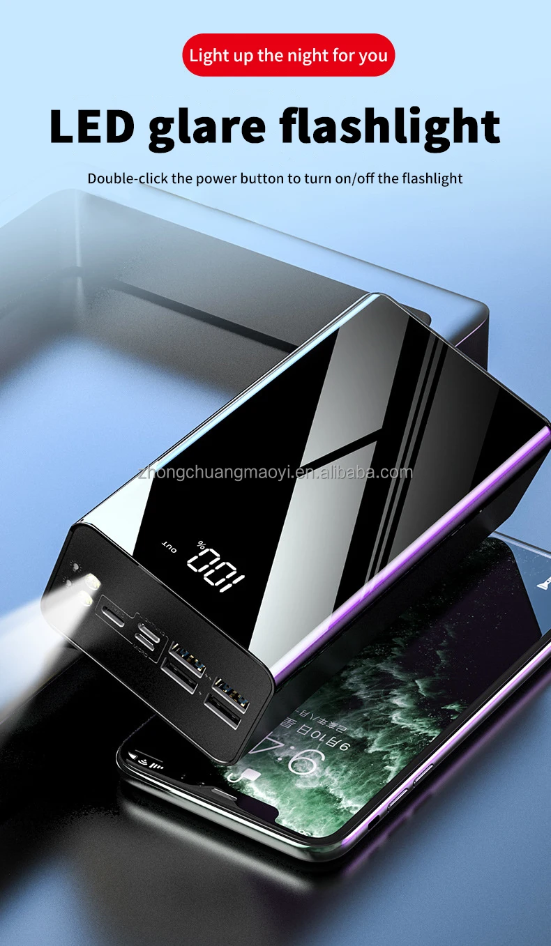 Oem Logo 50000mah Powerbank Larger Capacity Power Bank Portable ...