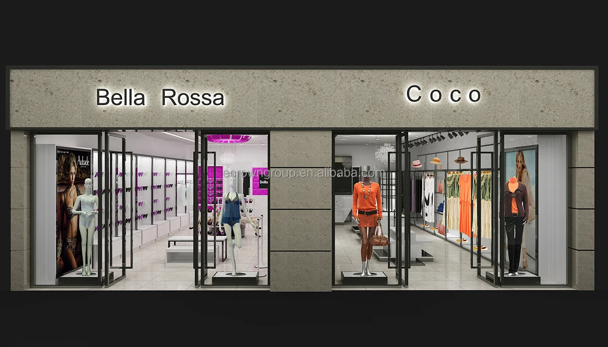 Multifunctional Curves Panel Display Showcase Shop Design Mall ...