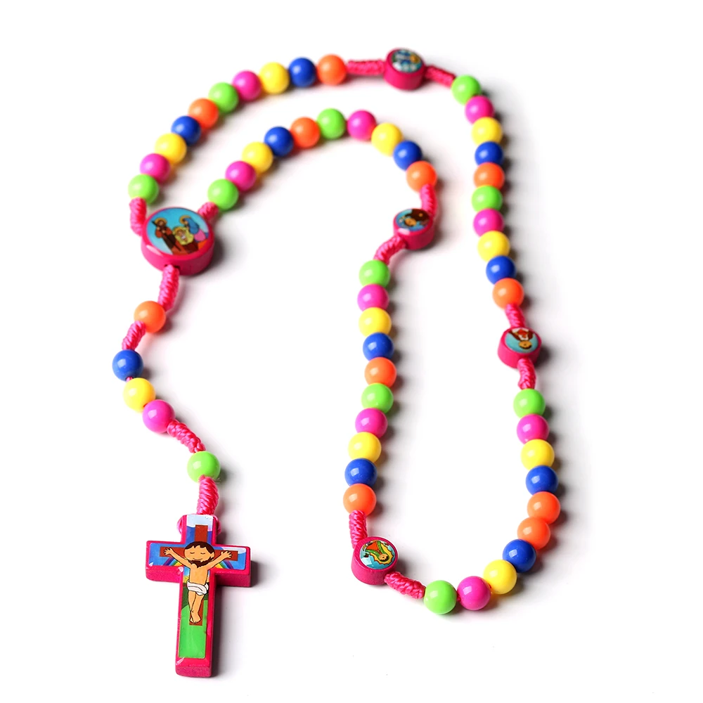 Rosary for Kids Children Necklace Christian Catholic Jesus Christ ...