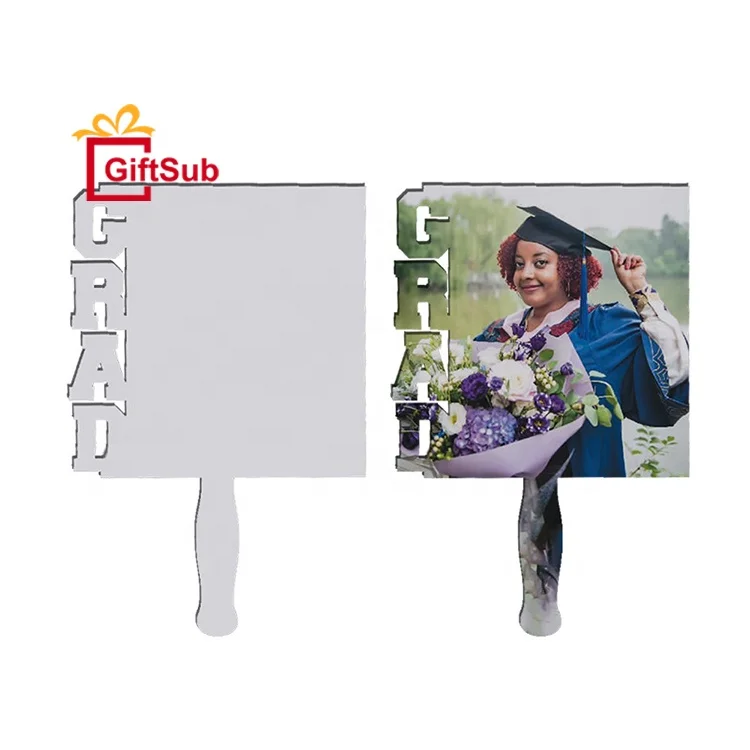 Sublimation Folded Hand Fan Large Clacking Bamboo Polyester Plastic ...