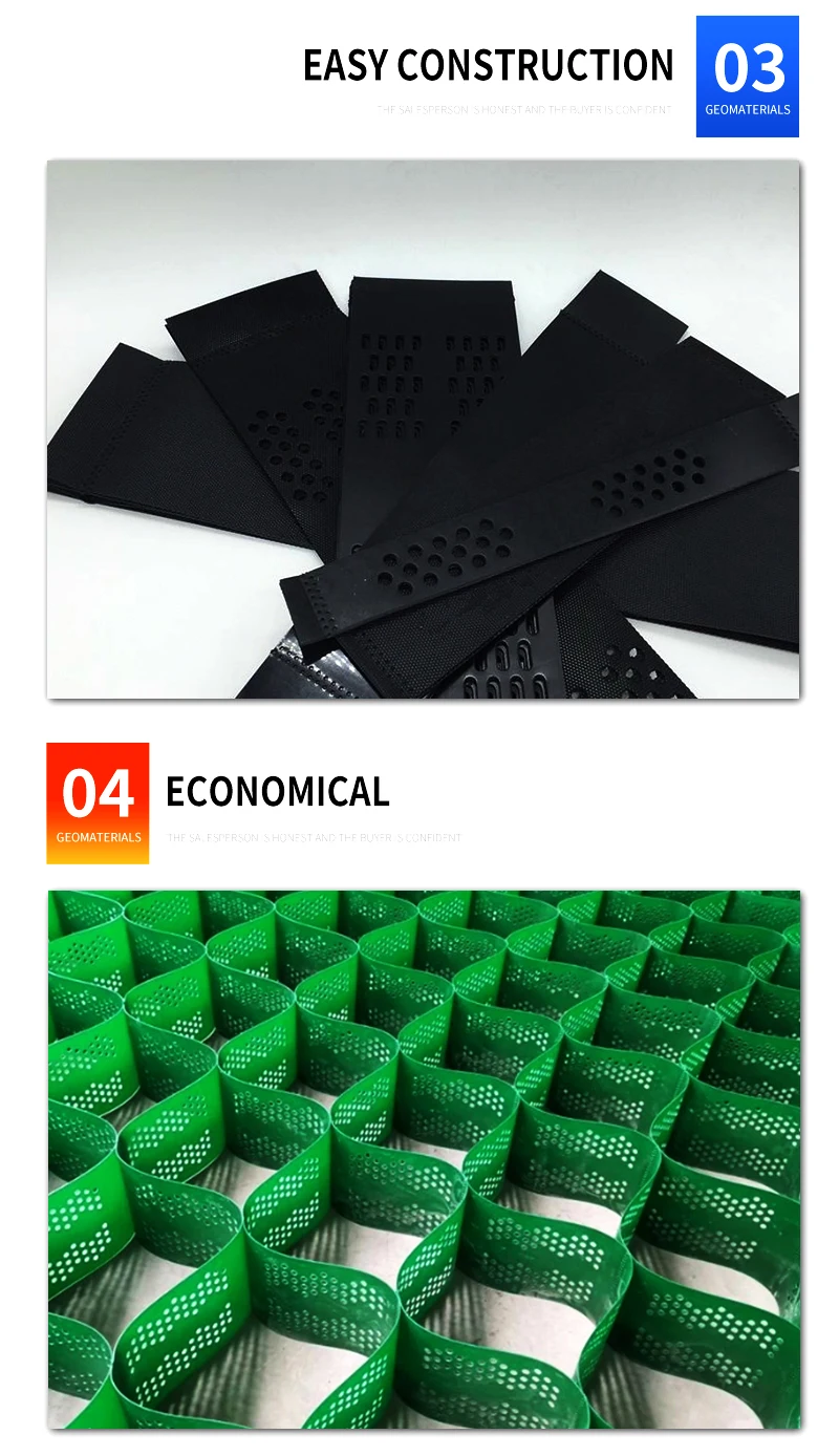 Erosion Smooth Plastic Hdpe Geocell/ Geoceldas Geocell Honeycomb Gravel ...