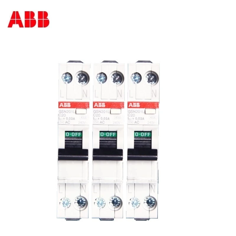 Gsn201l 1p+n 6a 10a 16a 20a 25a Electric S200 Range 3p Miniature Abb S203 C Type Residual ...