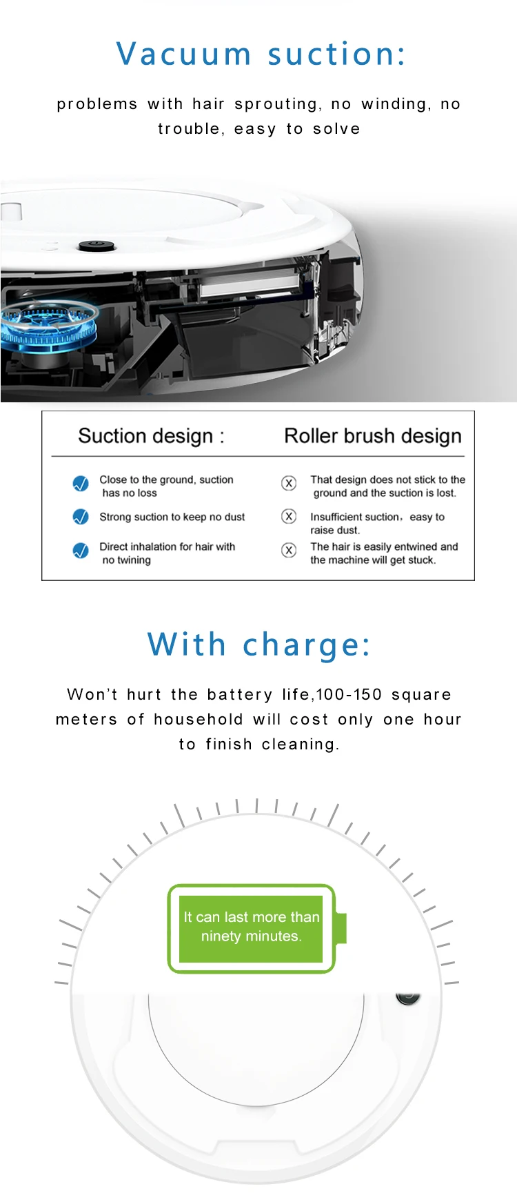 New Design Tuya Smart Wet Dry Clean Mop Robotic Room Vacuum Cleaner for ...