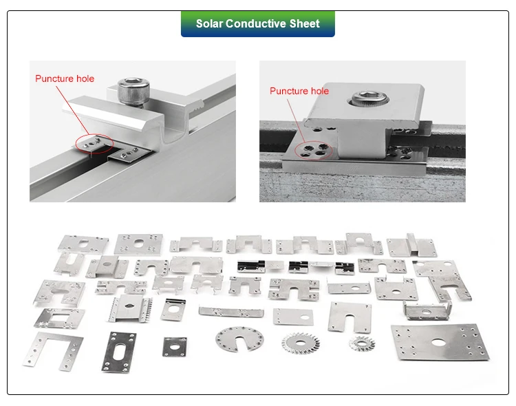 Factory Customization Solar Panel Photovoltaic Module Metal Roof Hook ...
