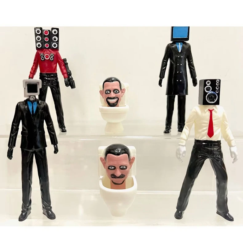 Xr Skibidi Toilet Series Pvc Figure Skibidi Toilet Game Doll Model Cake ...