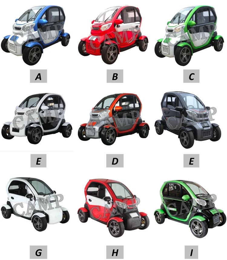 Small 4 Wheel Eec Small Enclosed Electric Car 2 Seater Street Legal ...