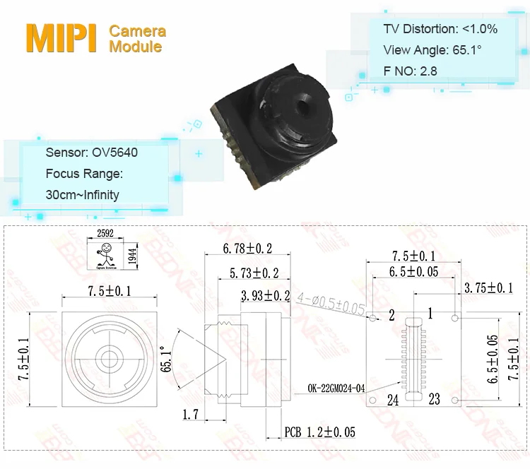 ESP32-CAM V2 - 5MP Camera Module for Raspberry Pi Projects