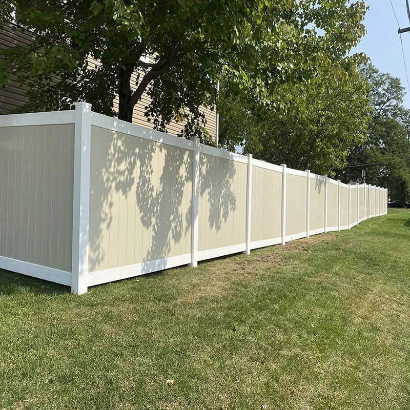 White Lightweight PVC Privacy Fence Secure Garden Fence for ...