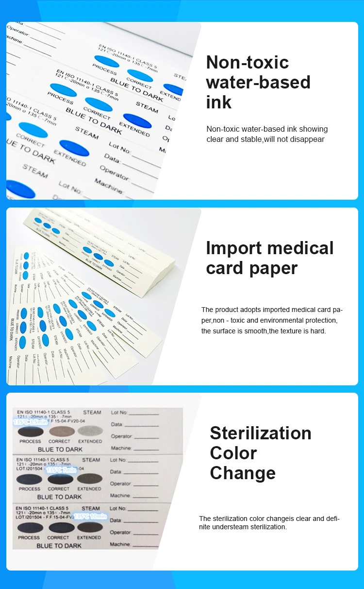 Medical Steam Sterilization Process Disposable Chemical Class 5 ...