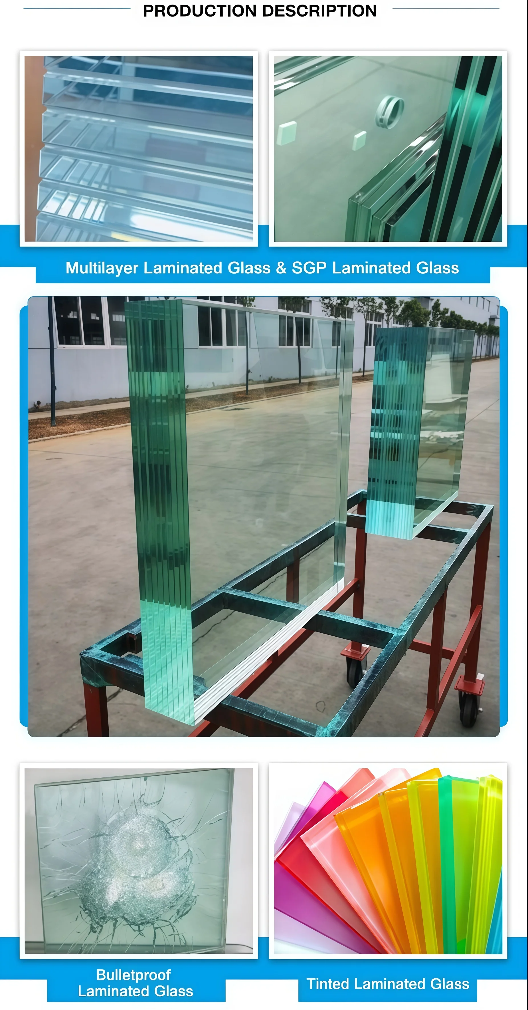 Curved Laminated Glass for Architectural Canopies (6+0.76+6mm, UV ...